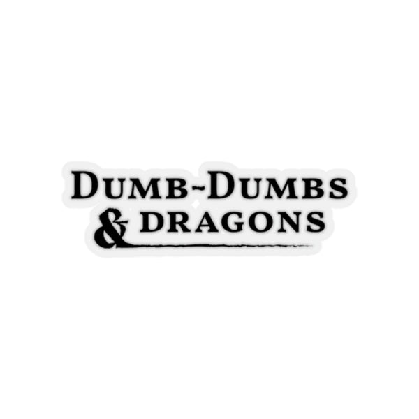Dumb-Dumbs & Dragons: Logo Sticker – Dumb-Dumbs & Dice